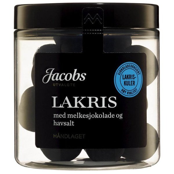 Licorice with milk chocolate and sea salt 150g (Lakris m/melkesjok&hav – Norwegian Chocolate
