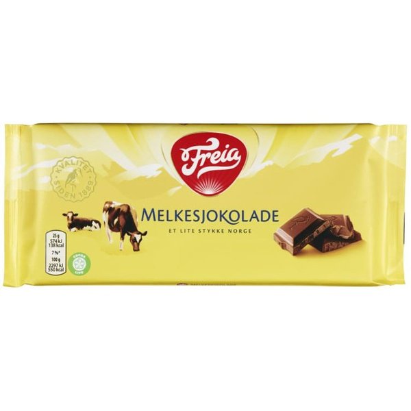 Freia Milk chocolate 100 gram (Melkesjokolade) – Norwegian Chocolate