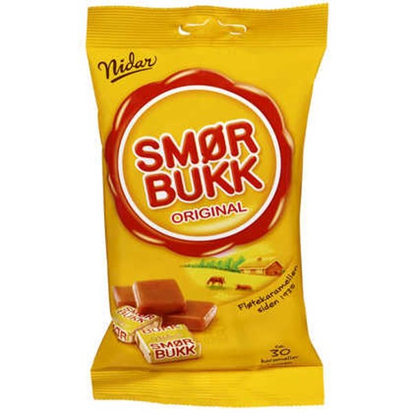 Nidar Smørbukk caramels 150 grams – Norwegian Chocolate